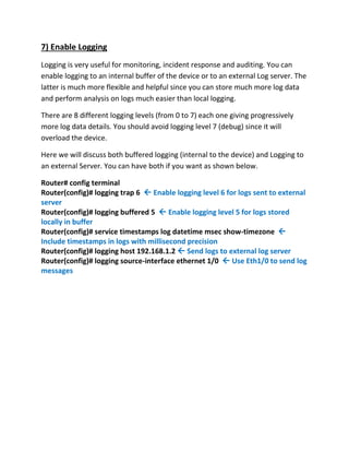 Cisco Router and Switch Security Hardening Guide | PDF