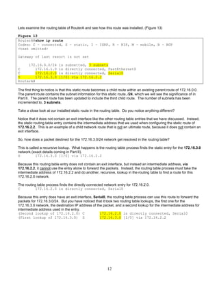 Understanding the Routing Table Structure | PDF | Computer Networking ...