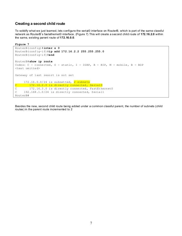 Understanding the Routing Table Structure