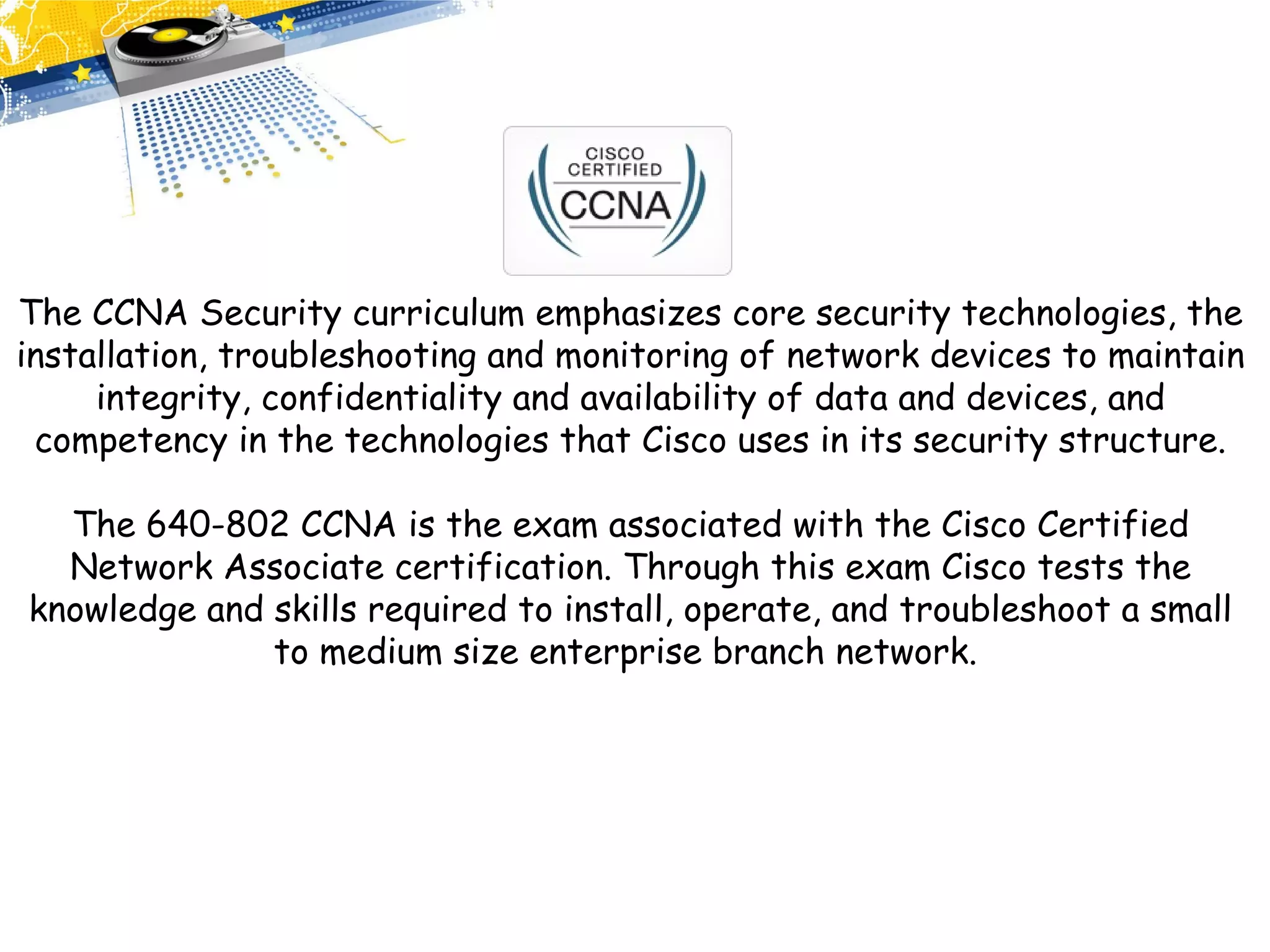 Cisco R&S Structure | PPT