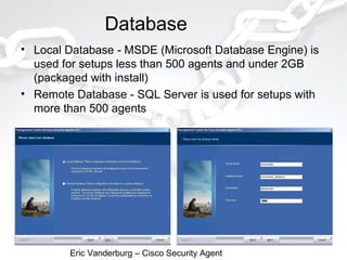 Cisco Security Agent - Eric Vanderburg | PPT