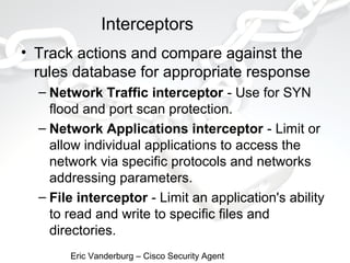 Cisco Security Agent - Eric Vanderburg | PPT