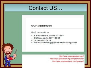 Cisco Security Training | Qos Networking | Implementing Cisco Network Security | PPT