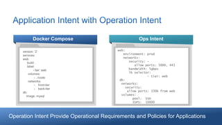 Enabling Production Grade Containerized Applications through Policy Based Infrastructure | PPT