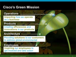 Paul Marcoux - Cisco - Cisco's Green Story CUD | PPT