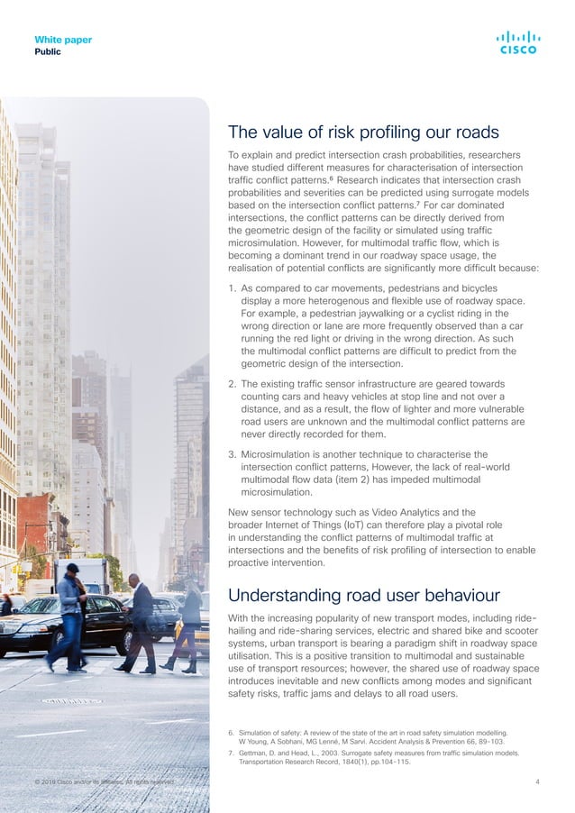 Cisco Smart Intersections: IoT insights using video analytics and AI | PDF