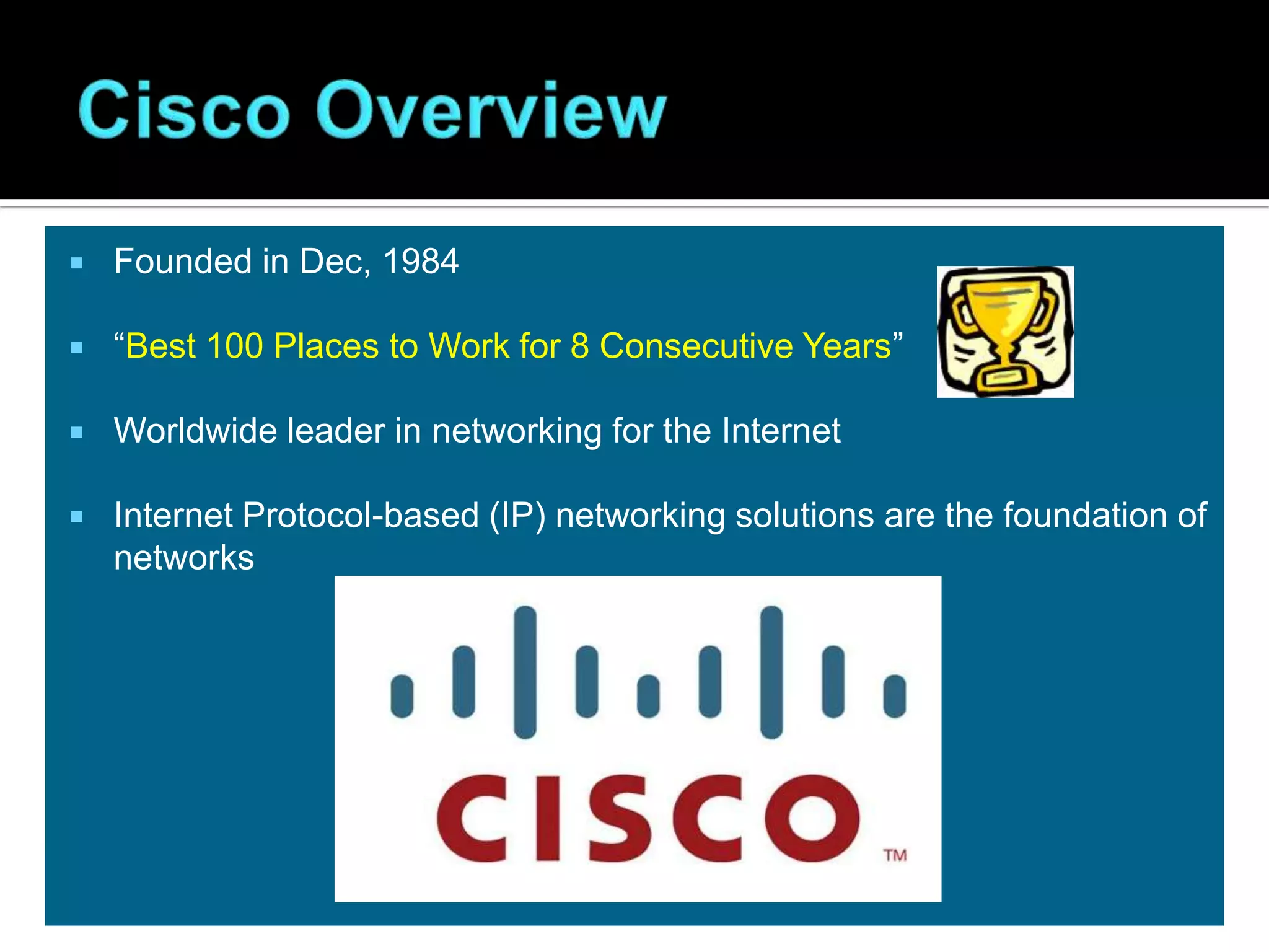 Cisco’s Organization Culture | PPTX