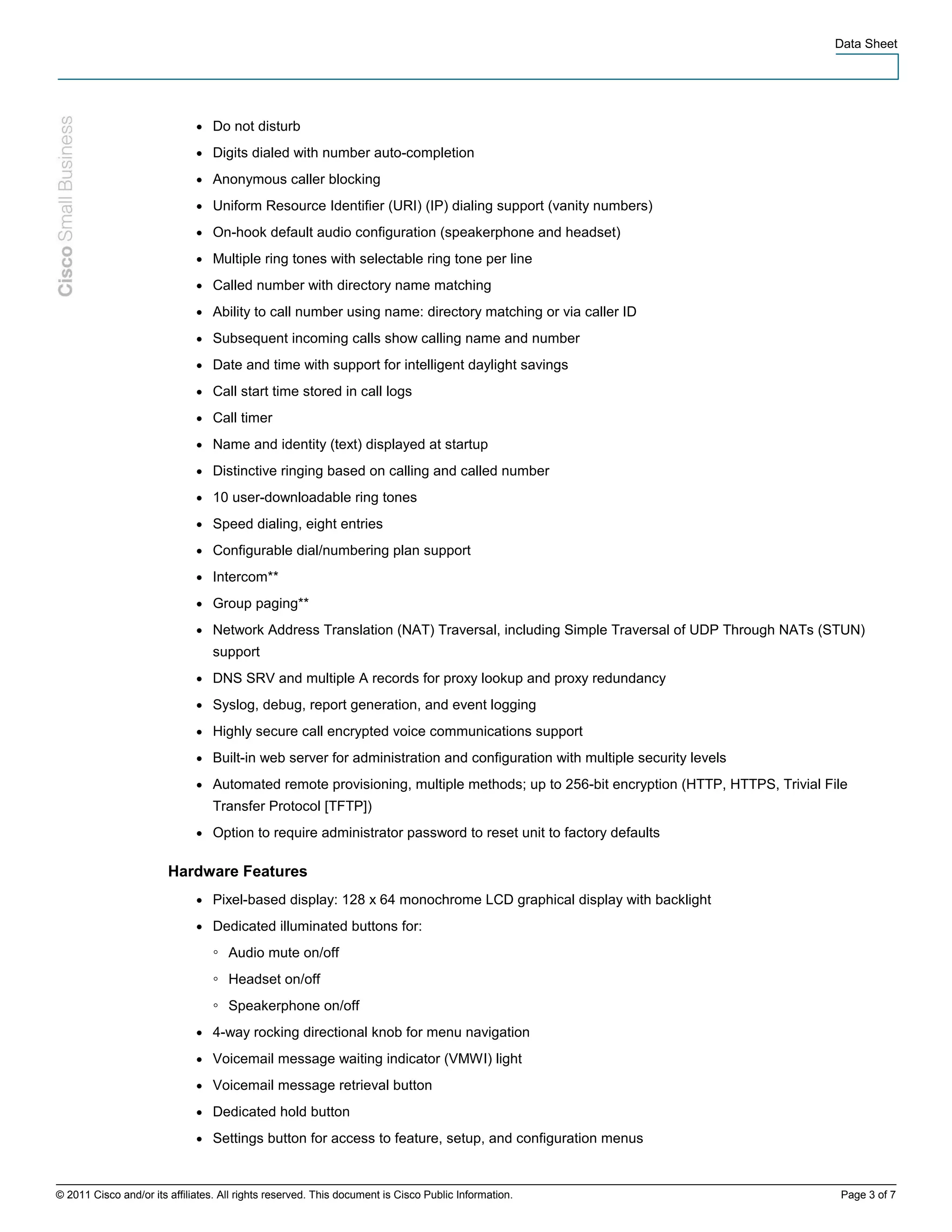 Cisco spa508 data sheet | PDF