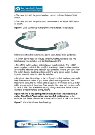 Cisco stack power technology for cisco catalyst 3850 switches | DOCX
