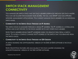 Cisco stack wise technology | PPT