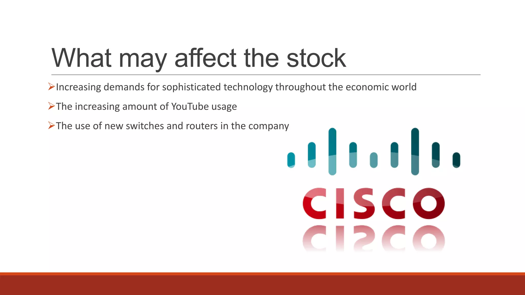 Cisco stock market | PPTX