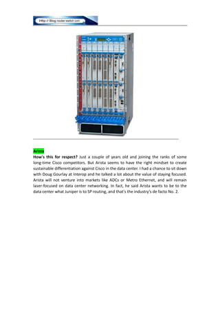 Cisco's top 10 rivals | DOCX