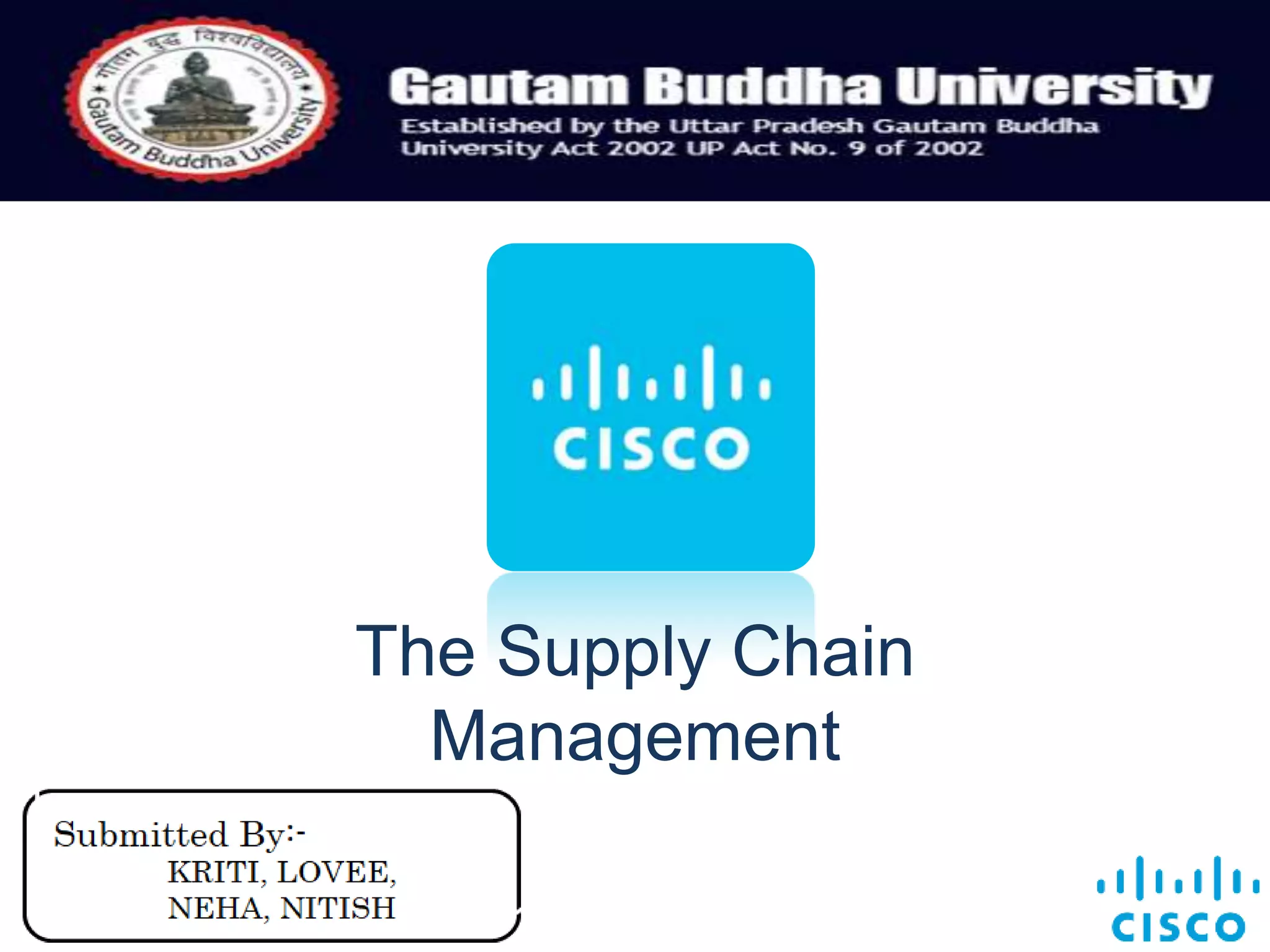 Cisco supply chain | PPTX