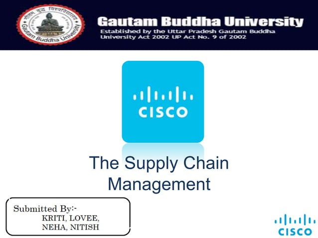 Cisco supply chain | PPT