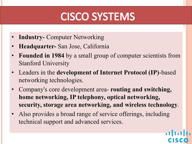 Cisco supply chain | PPTX