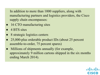 Cisco supply chain | PPTX
