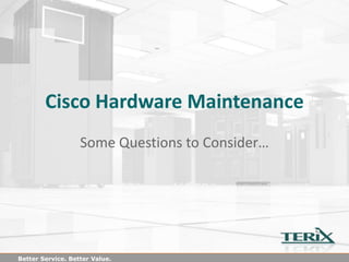 Cisco support | PPTX