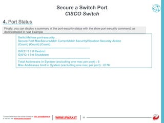 Cisco Switch How To - Secure a Switch Port | PDF | Operating Systems ...