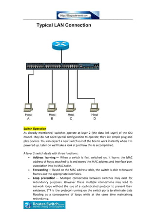 Cisco switching and spanning tree protocol (stp) basics | PDF
