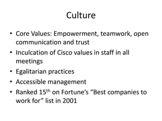 Cisco systems - Managing customer relation in a growing organization | PPT