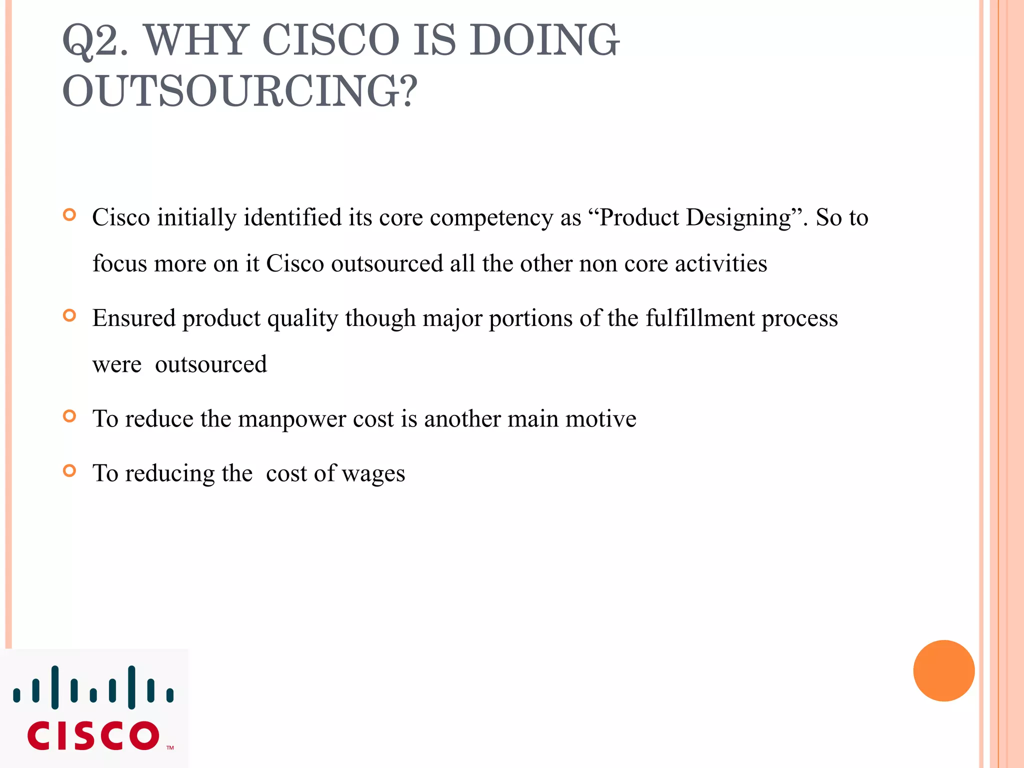 Cisco Systems The Supply Chain Story | PPT