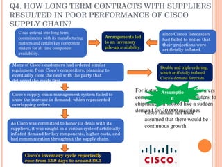 Cisco Systems The Supply Chain Story | PPT