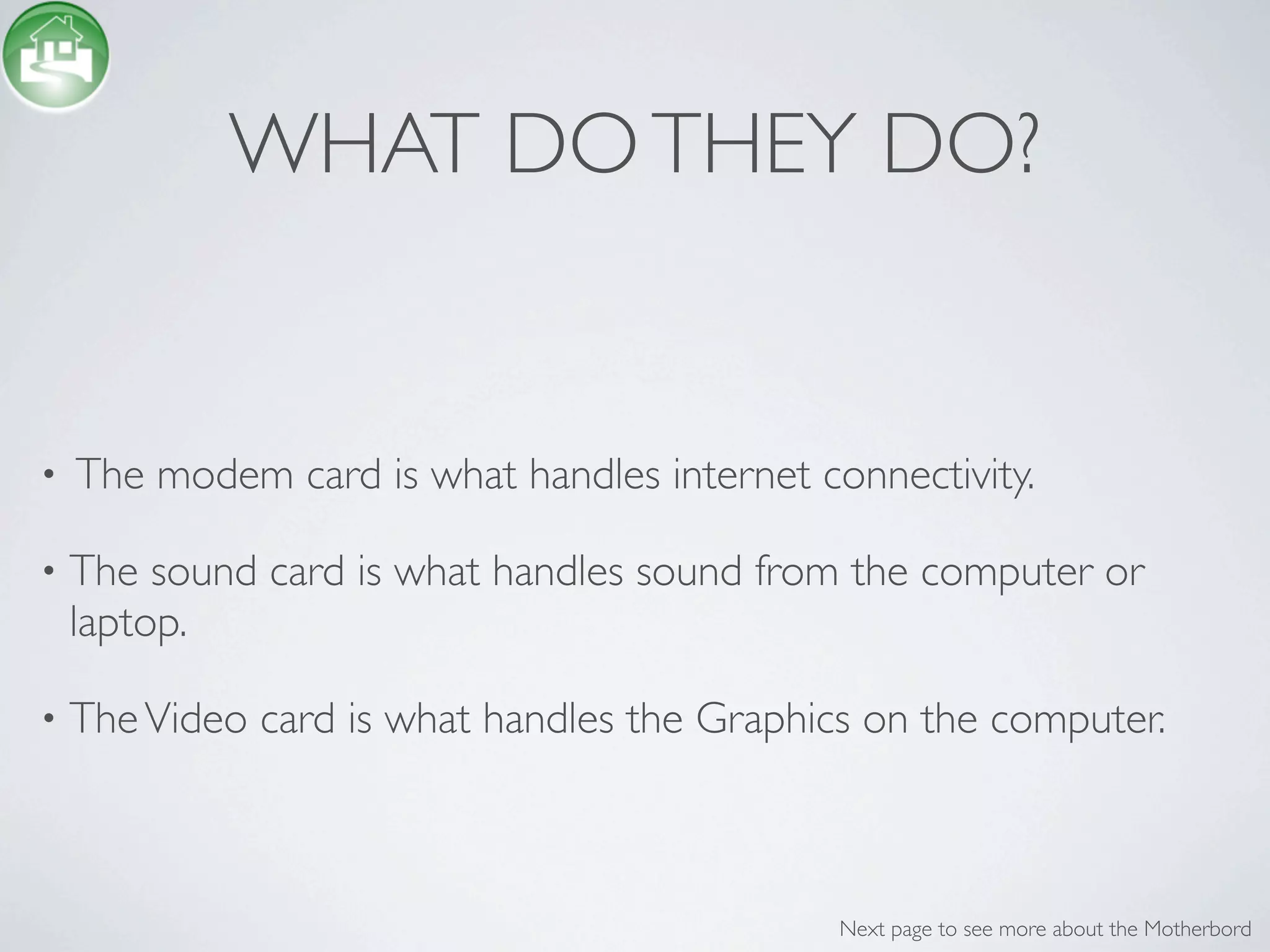 Internal computer components [Unit 2 - task 1] | KEY | Data Storage and Warehousing | Computing