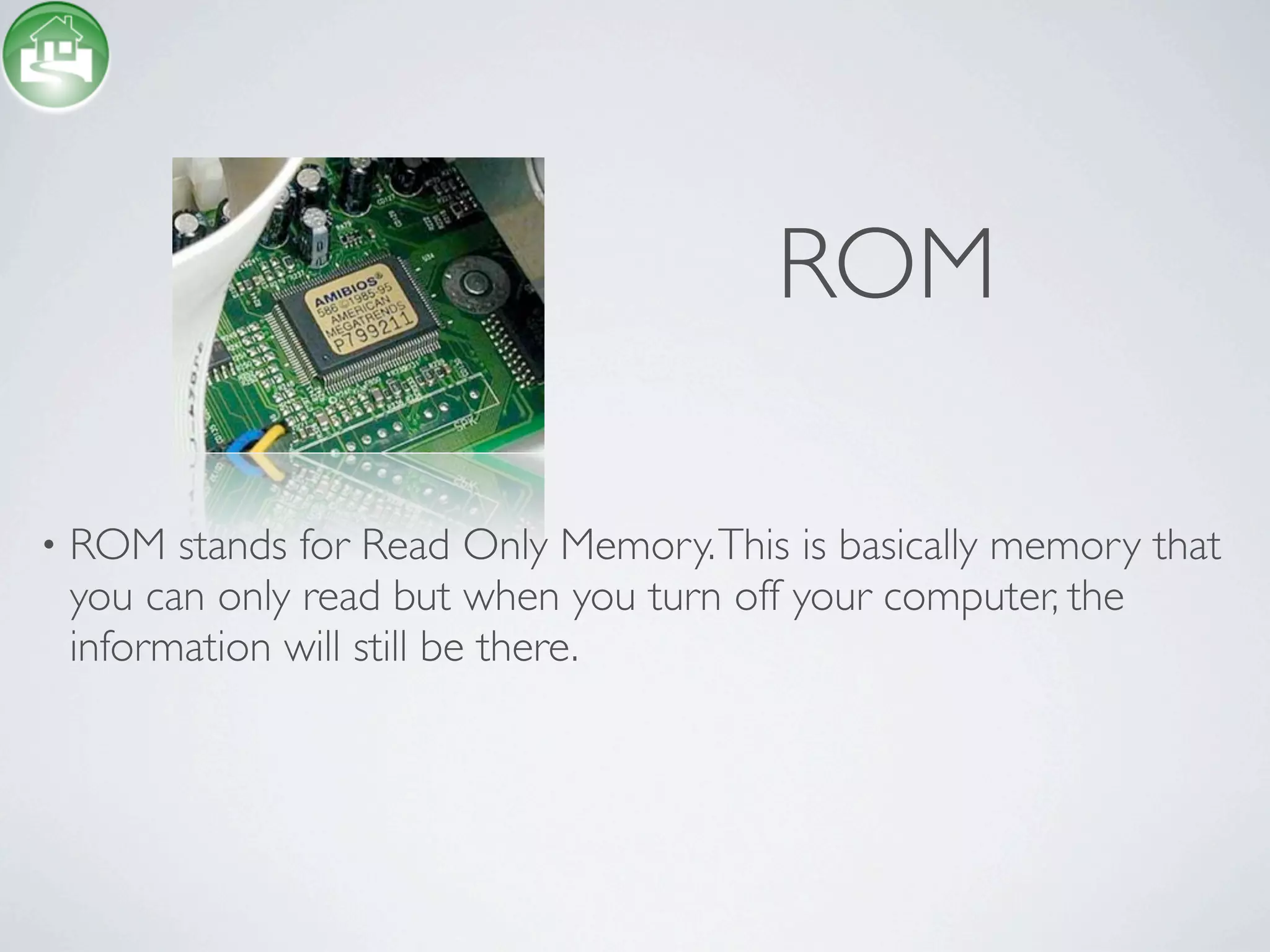 Internal computer components [Unit 2 - task 1] | KEY | Data Storage and Warehousing | Computing