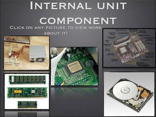 Internal computer components [Unit 2 - task 1] | KEY | Data Storage and ...