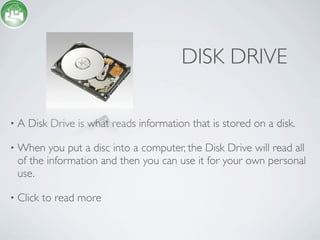 Internal computer components [Unit 2 - task 1] | KEY | Data Storage and ...