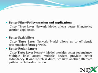 Cisco's Three-tier Hierarchical Network Model | PPTX