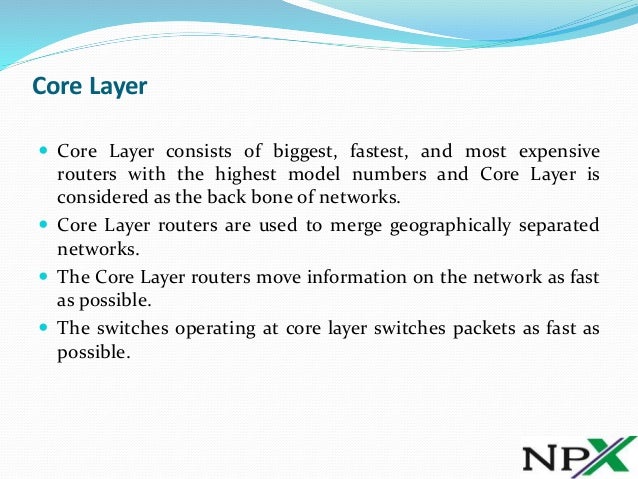 Cisco's Three-tier Hierarchical Network Model