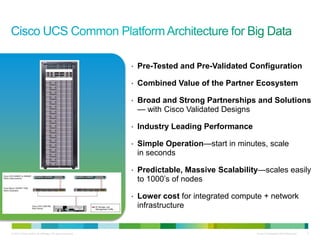 Big Data Hadoop Briefing Hosted by Cisco, WWT and MapR: Cisco UCS For Big Data Presentation | PDF
