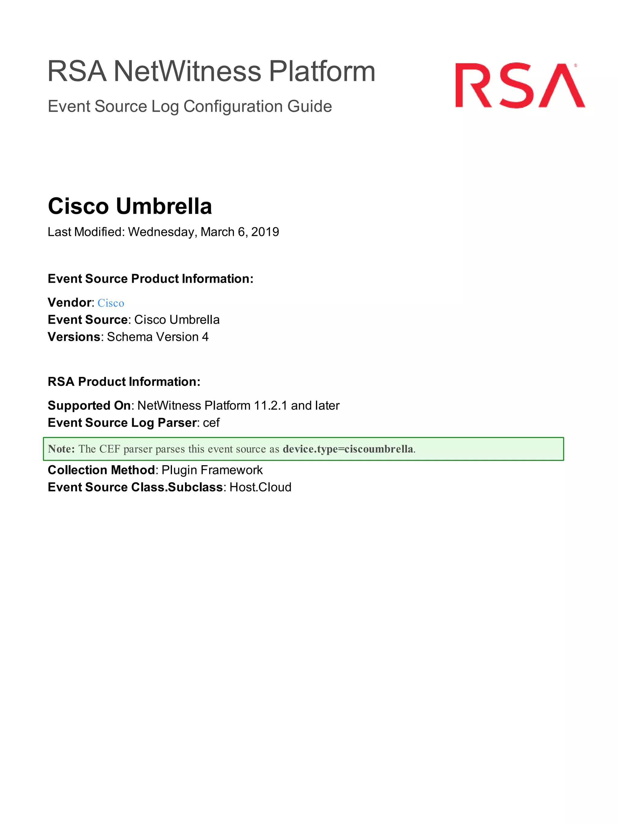 Cisco umbrella | PDF