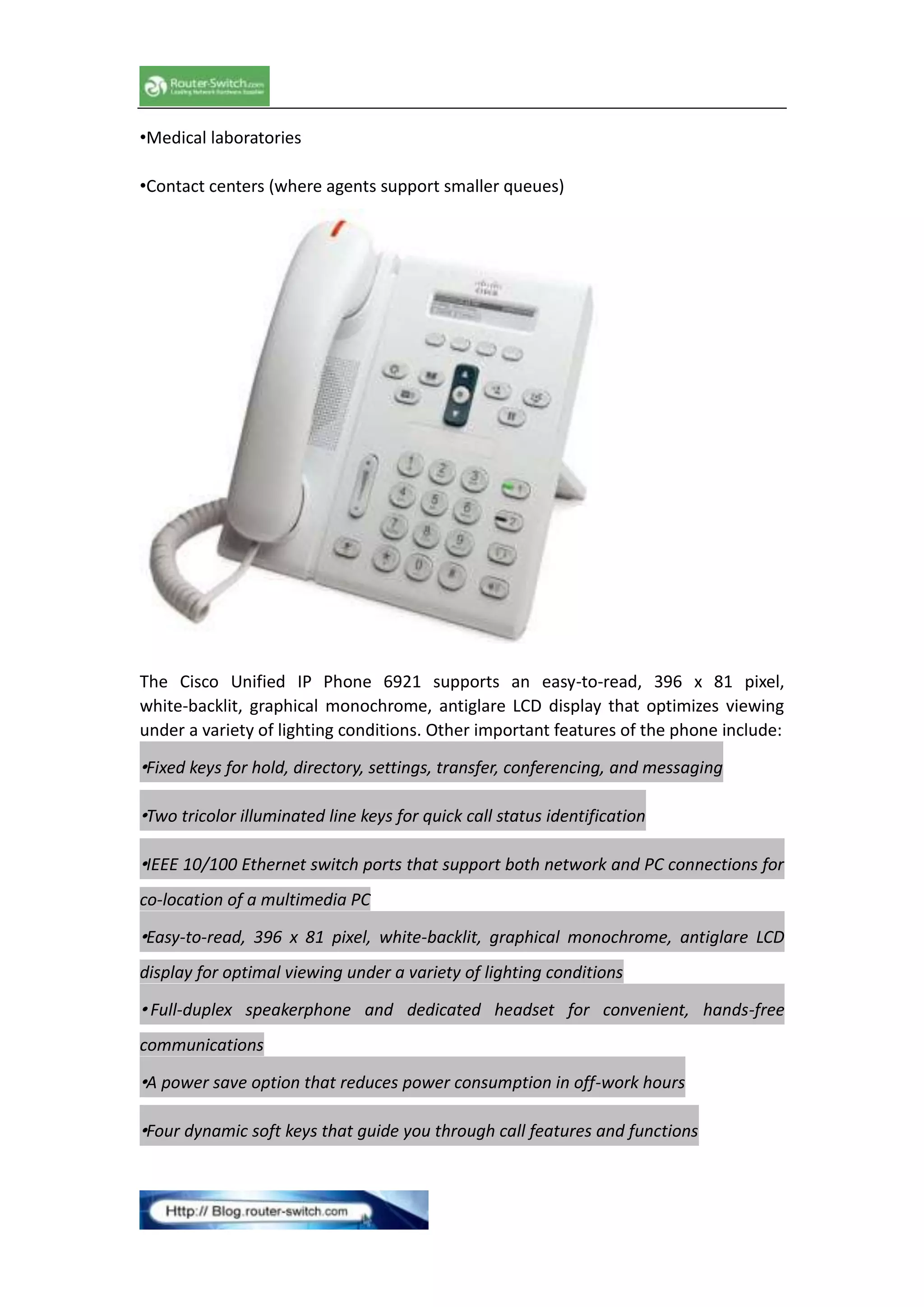 Cisco unified ip phone 6900 user friendly, eco-friendly, and budget ...