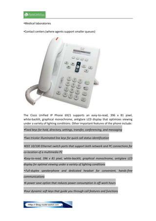 Cisco unified ip phone 6900 user friendly, eco-friendly, and budget ...