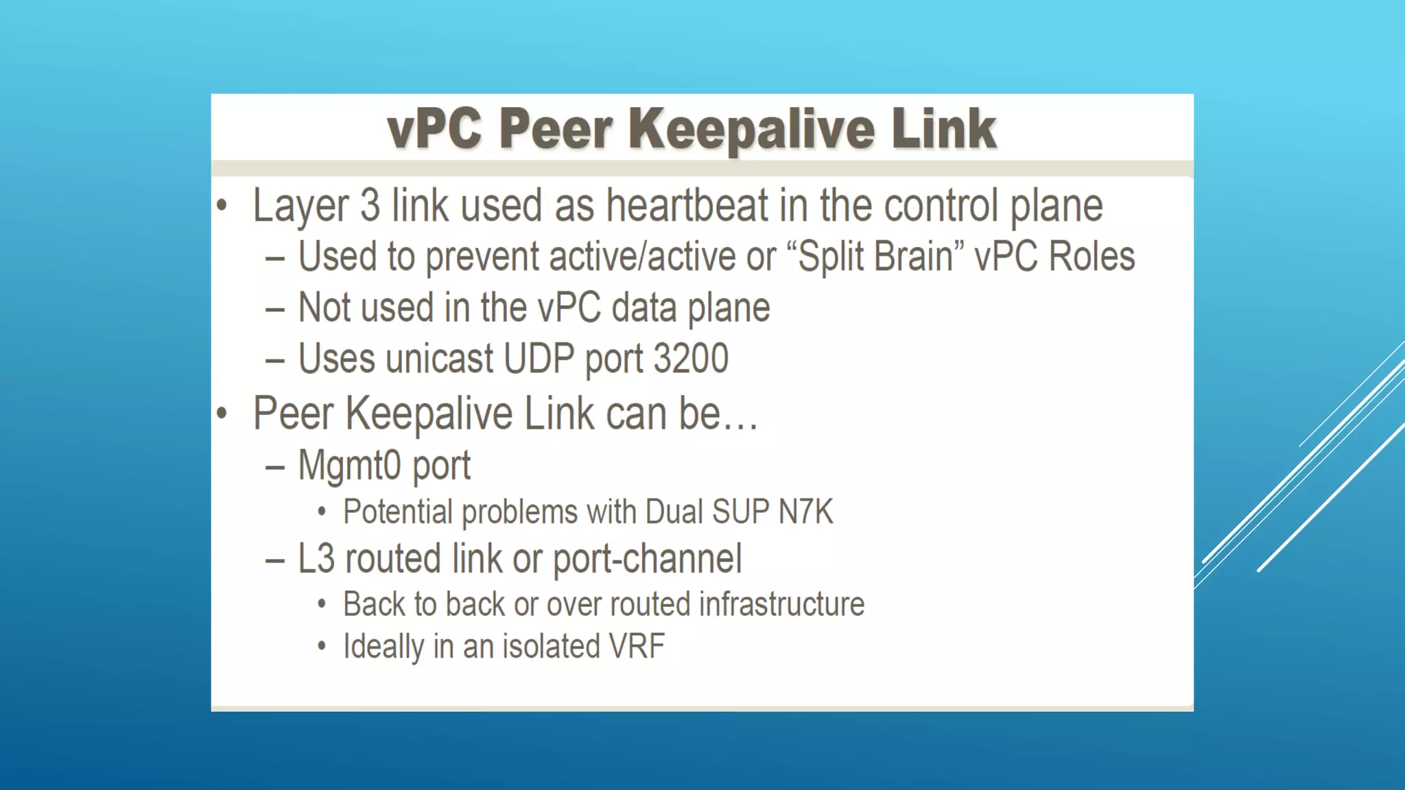 Cisco virtual port channel high level over view | PPTX