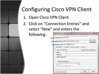 Ciscovpn | PPT | Computer Networking | Computing