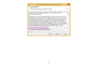 Cisco webex installation guide | PDF