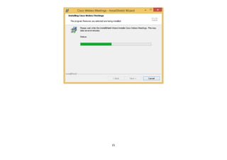 Cisco webex installation guide | PDF