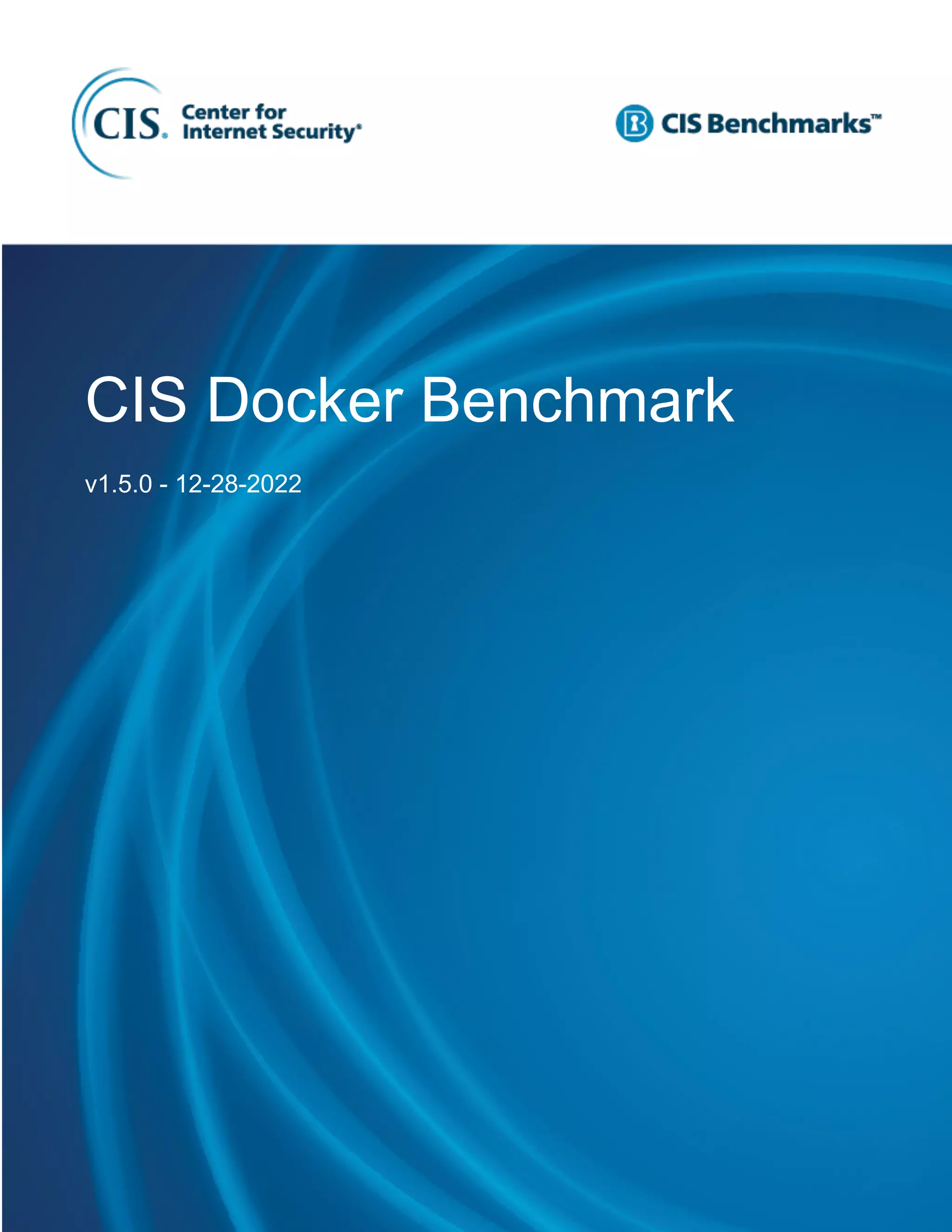 CIS Docker Benchmark v1.5.0 PDF.pdf
