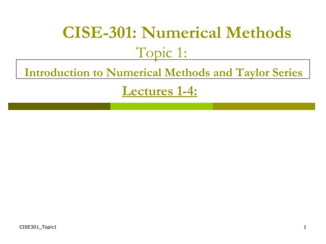 numerical methods | PPT | Physics | Science
