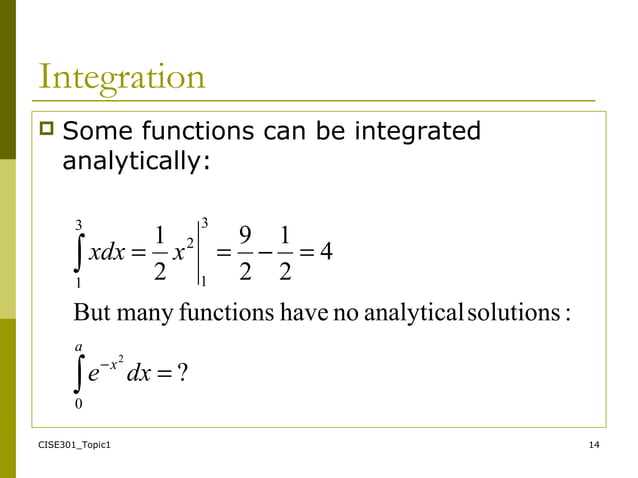 numerical methods | PPT | Physics | Science