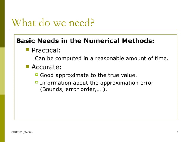 numerical methods | PPT | Physics | Science