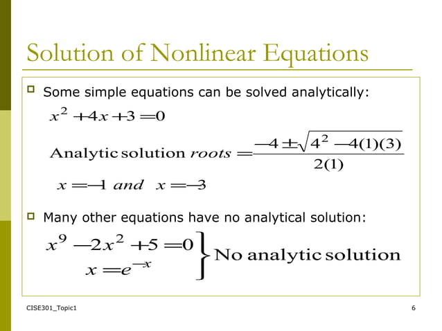 numerical methods | PPT | Physics | Science