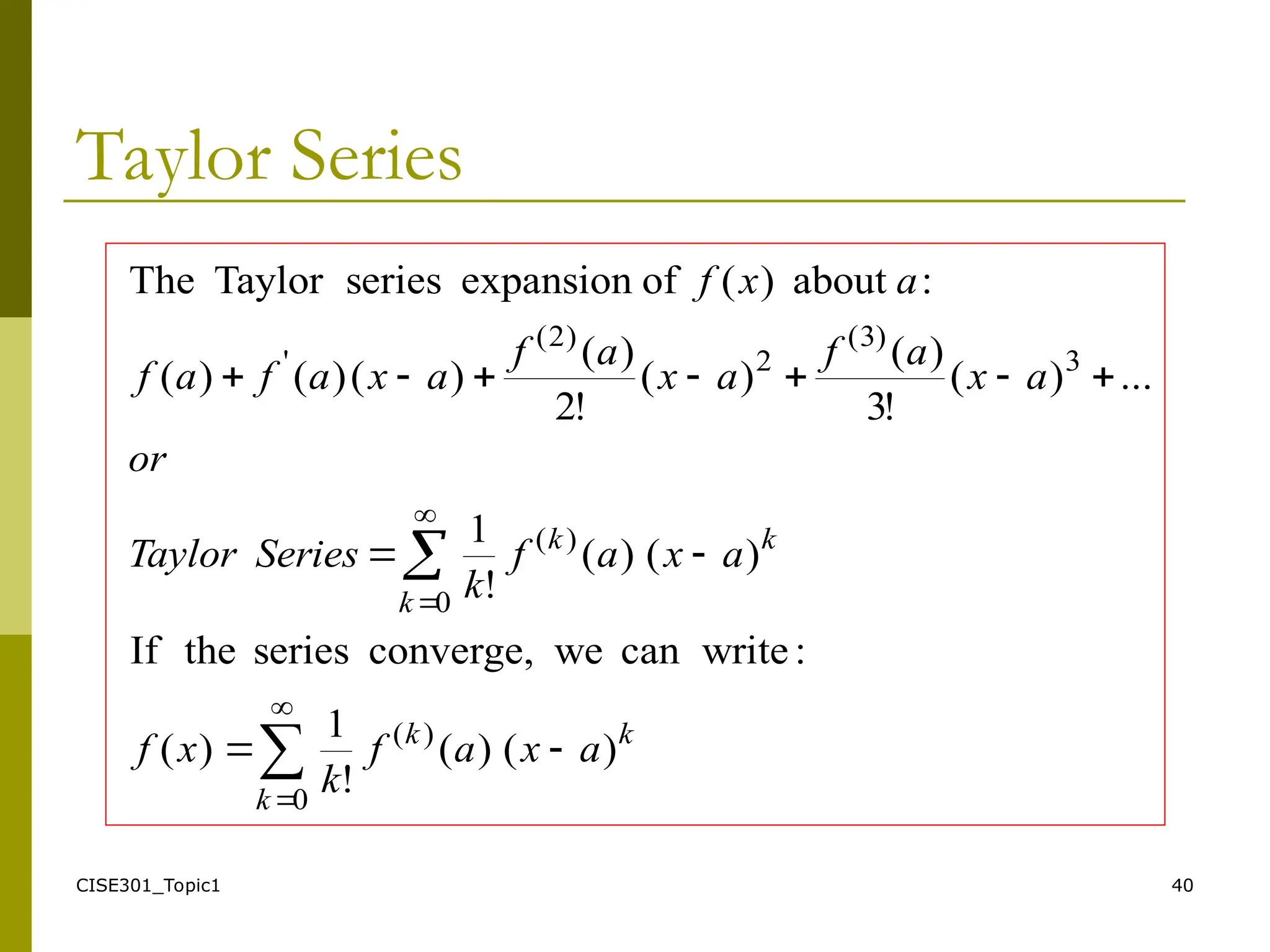 numerical analysis CISE301-Topic1.ppt