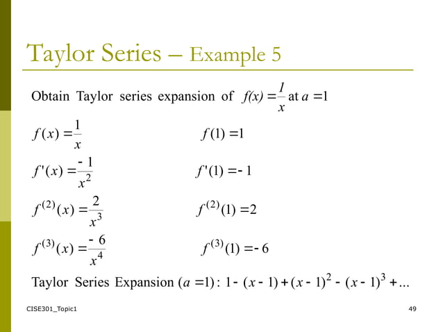 numerical analysis CISE301-Topic1.ppt