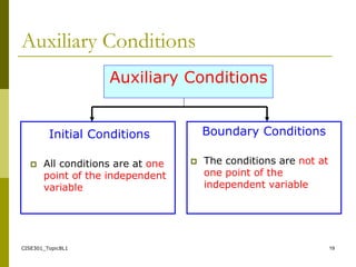SE301 Numerical Methods Topic 8 Ordinary Differential Equations | PPT