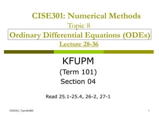 Ordinary differenctial equations methods.ppt