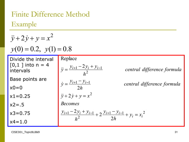 Ordinary differenctial equations methods.ppt